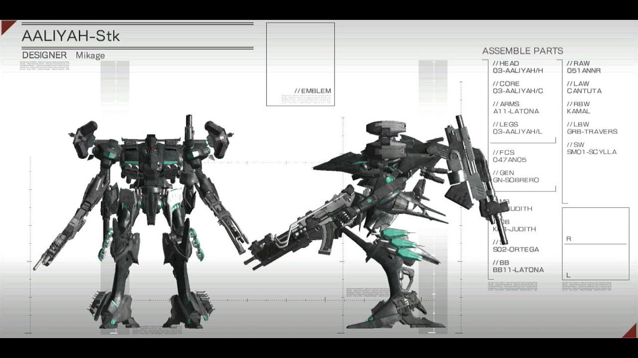 【ACfa】使用機体 AALIYAH-Stk (搭乗機改良型・亜種) #057 【戦闘記録】 - YouTube