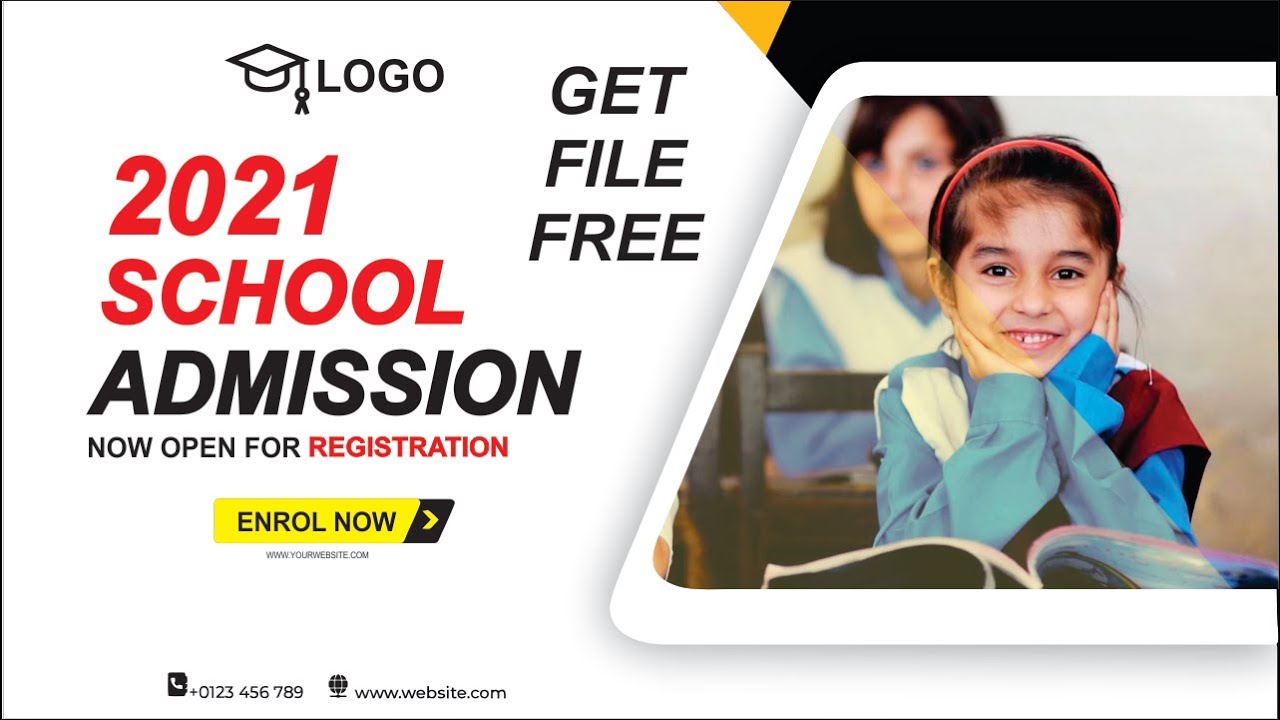 How to Create a Admission Open Flex Design || #free cdr file download ...