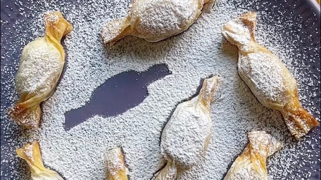 Apricot filo sweets 🍬🧡 (recipe in description) - YouTube