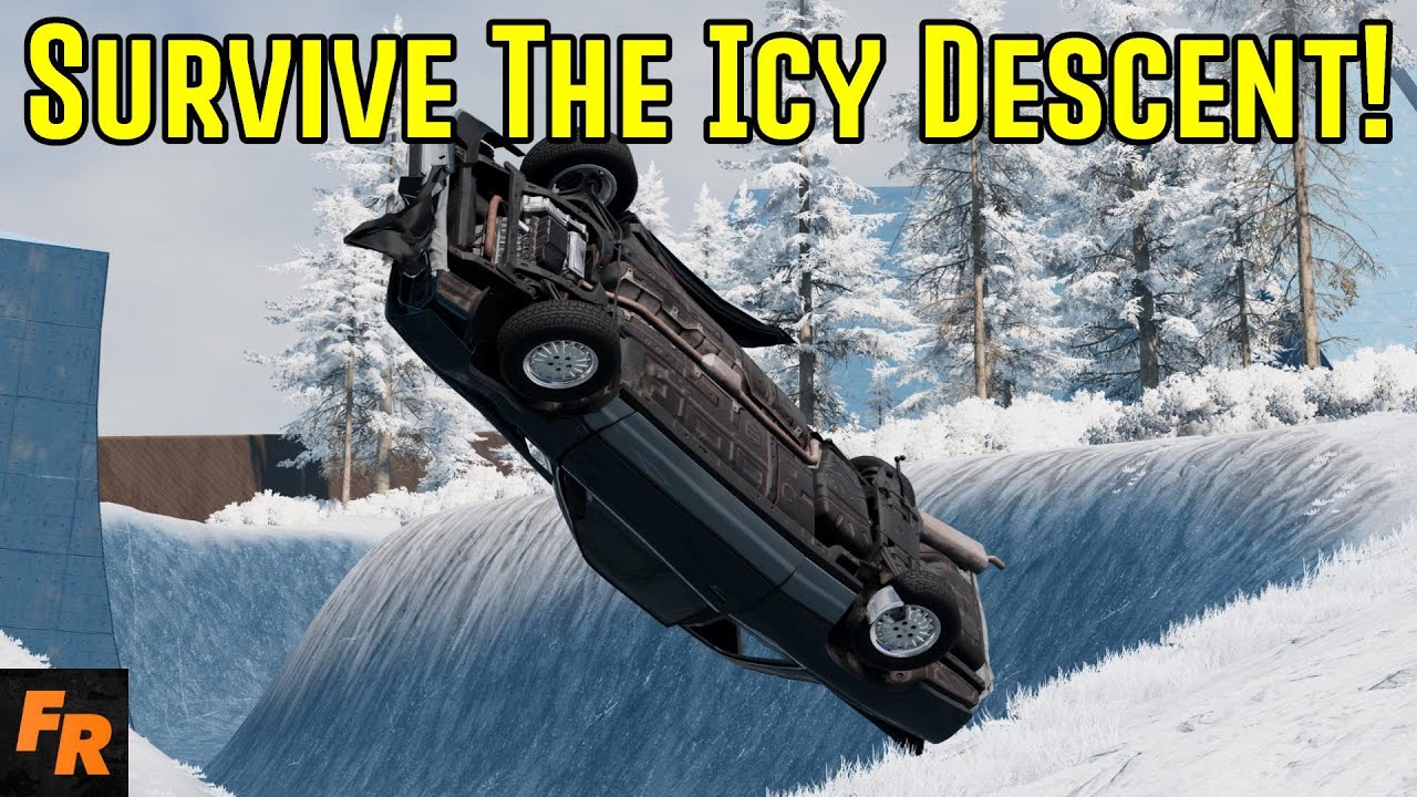 Survive The Icy Descent! - BeamNG Drive - YouTube