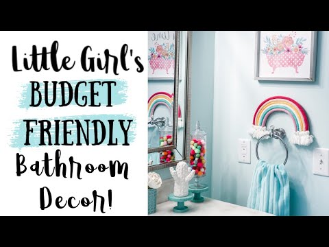 Little Girl's Budget Friendly Bathroom Tour!