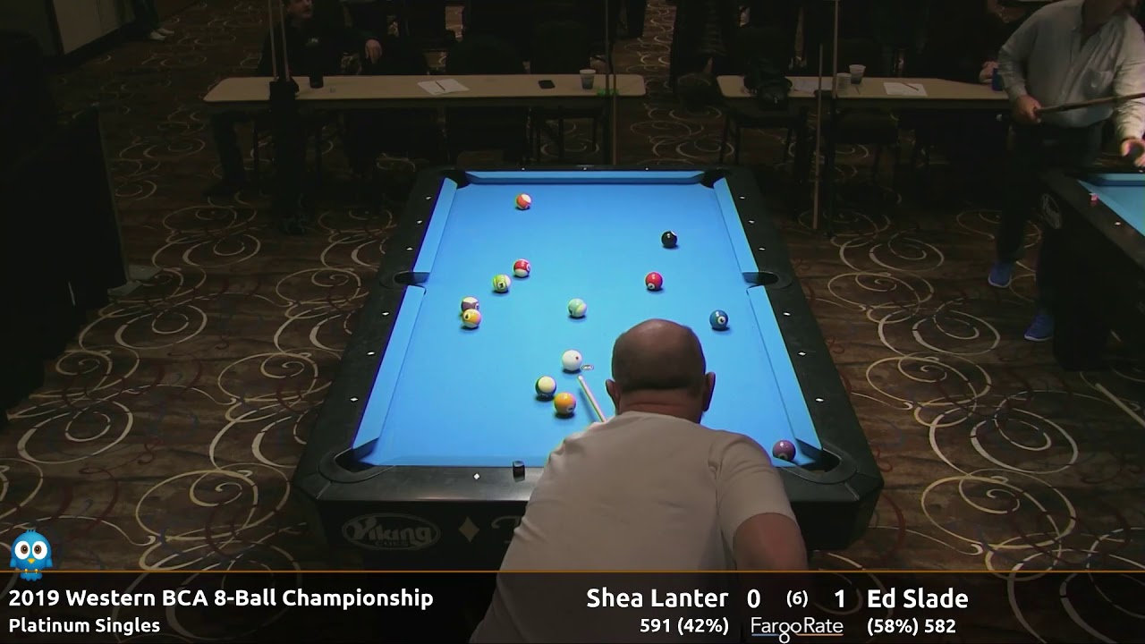 Shea Lanter vs Ed Slade - Platinum Singles - 2019 Western BCA 8-Ball ...