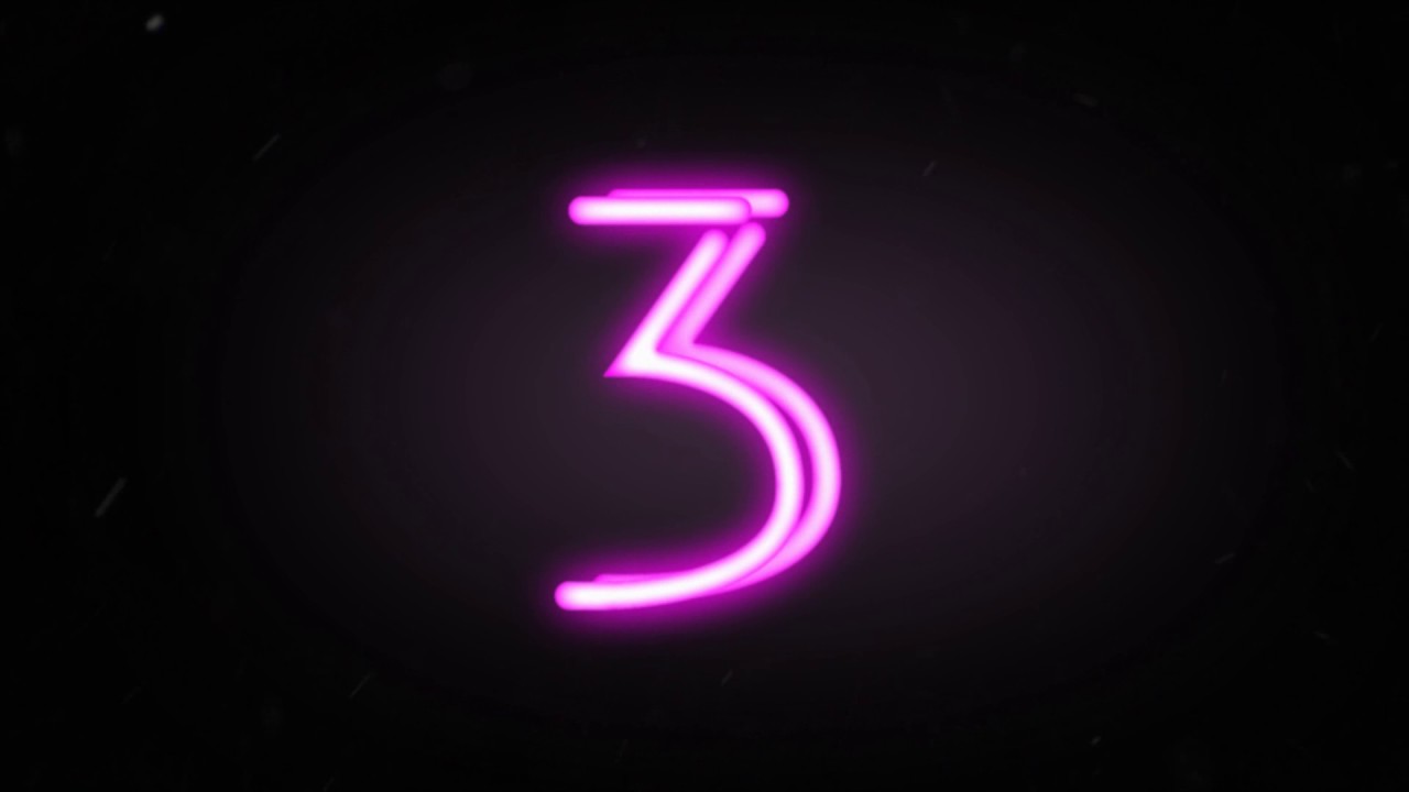 Neon Counter 03 & Sound effect - Free Motion Graphics - YouTube