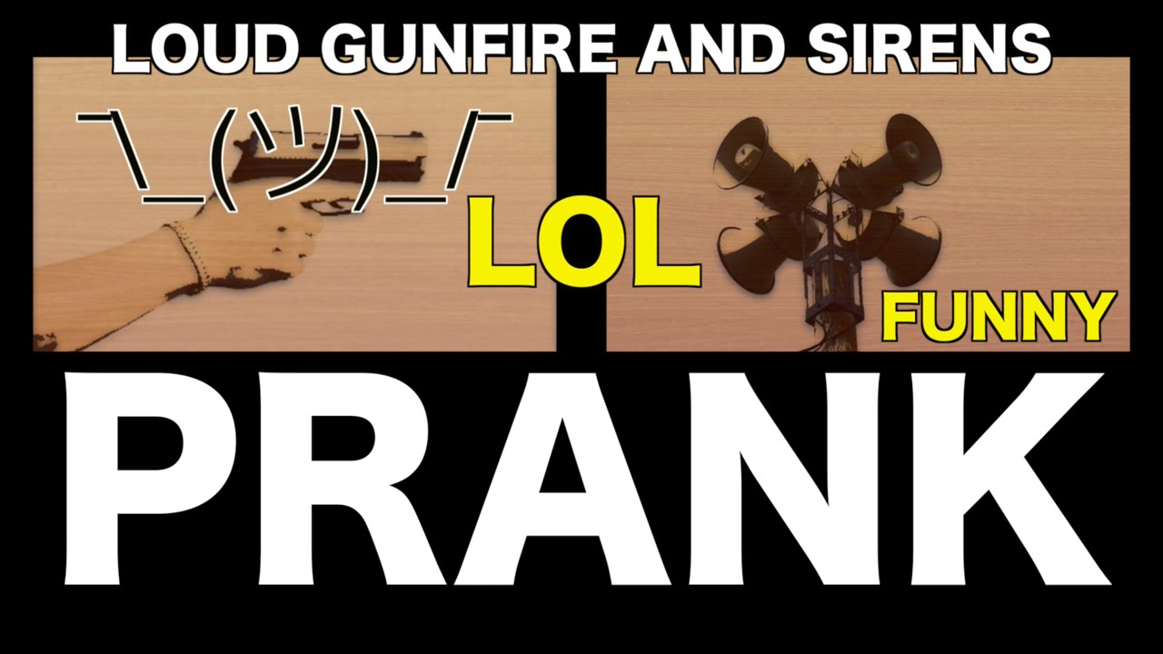 Prank Audio - Gunfire and Gun Shot Sound Effects with Tornado Sirens ...