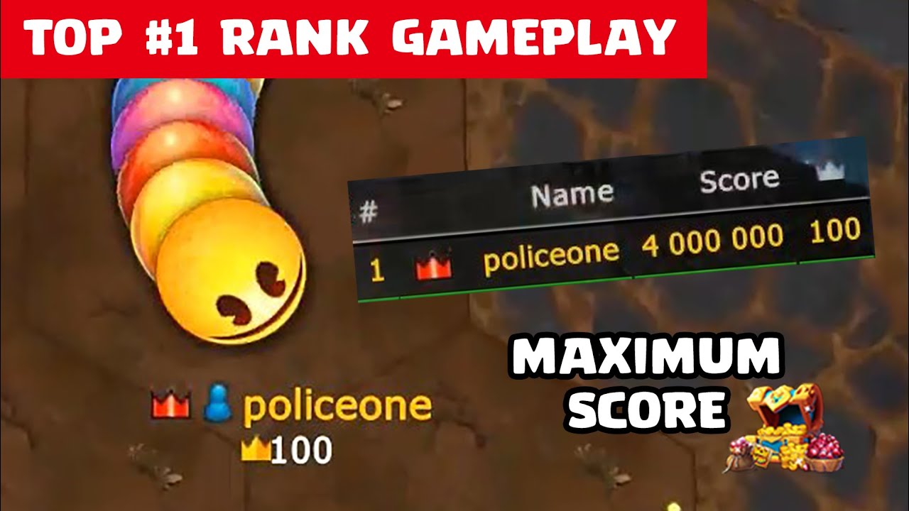 NO.1 Rank POLICEONE LittleBigSnake Gameplay! HIGHEST SCORE 4000,000.00 ...