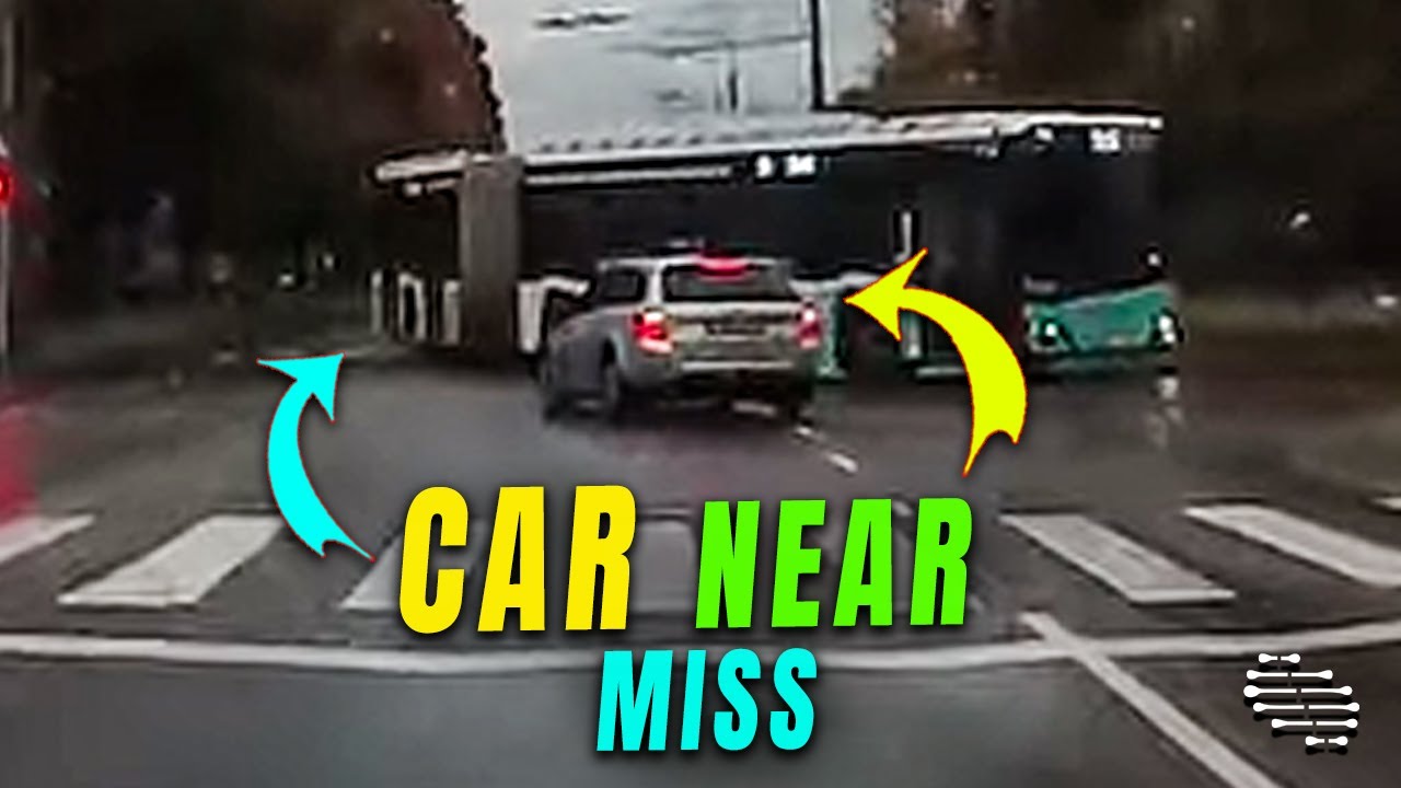 Car’s Close Call with a Bus Captured on a Dashcam - YouTube