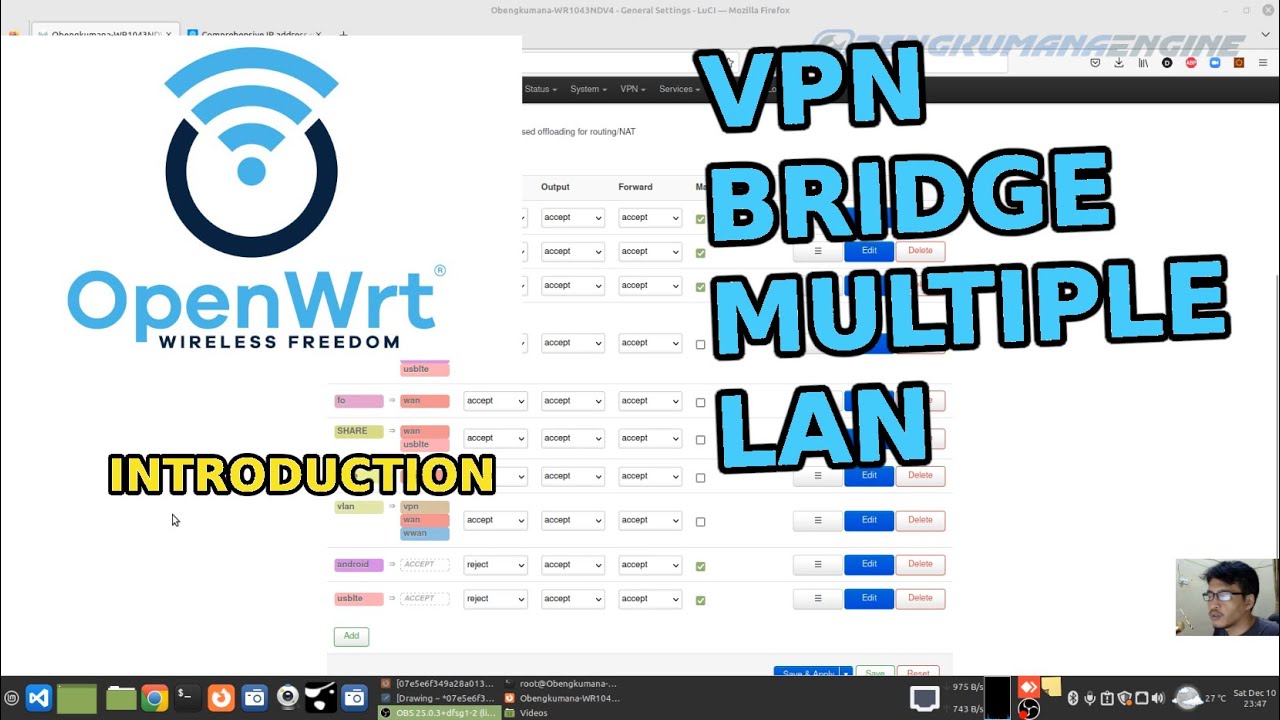 OpenWrt - OpenVPN Bridge Multi LAN - Introduction - YouTube