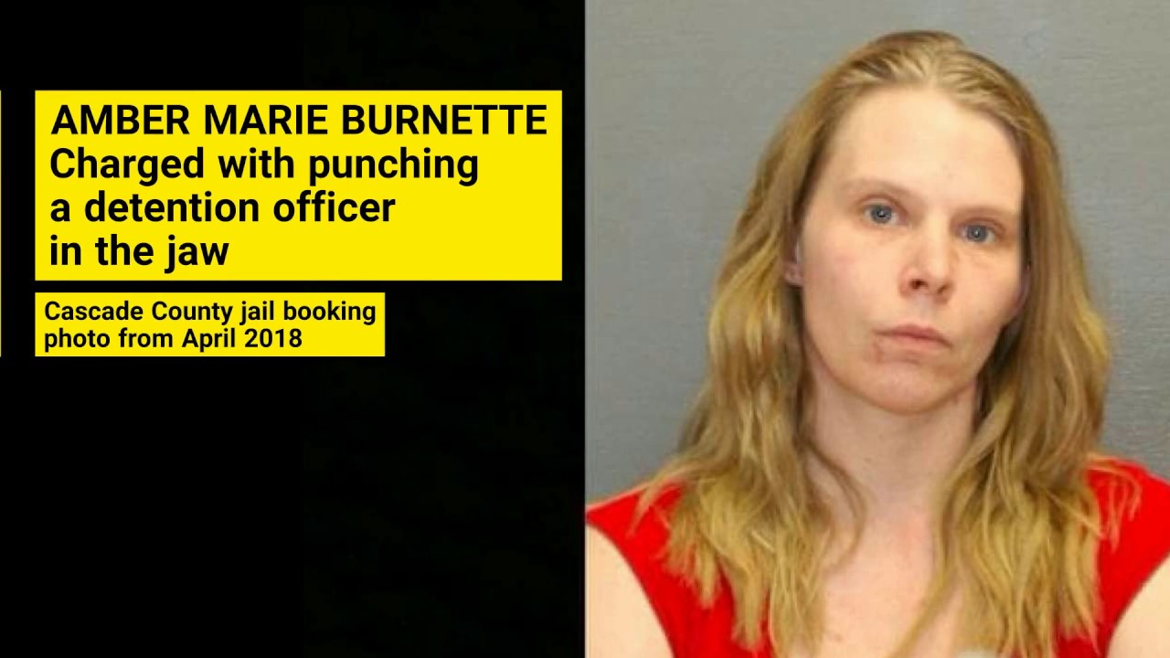 Amber Marie Burnette charged with punching a detention officer - YouTube