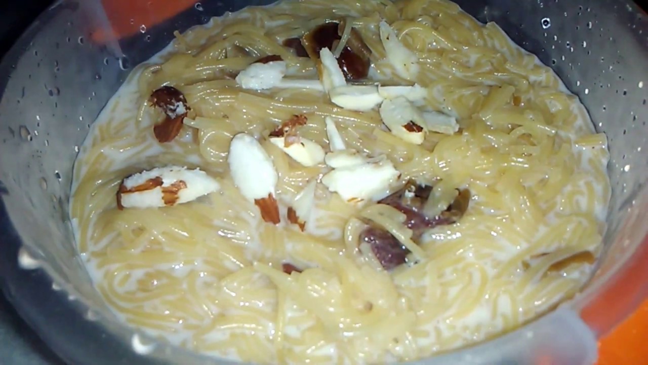 Sweet Vermicilli Eid Special Recipe | Special Seviyaan with Dates ...