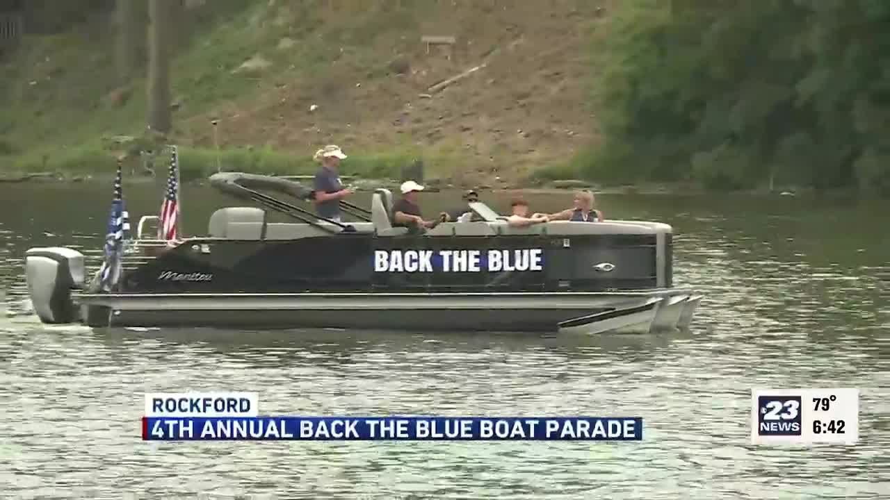 Back the blue boat rally - YouTube
