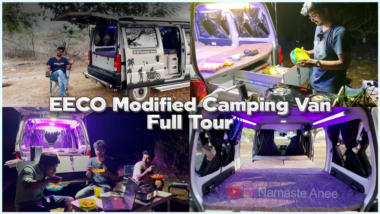 Camping Van From Warangal | Modified EECO Van Full Tour - YouTube