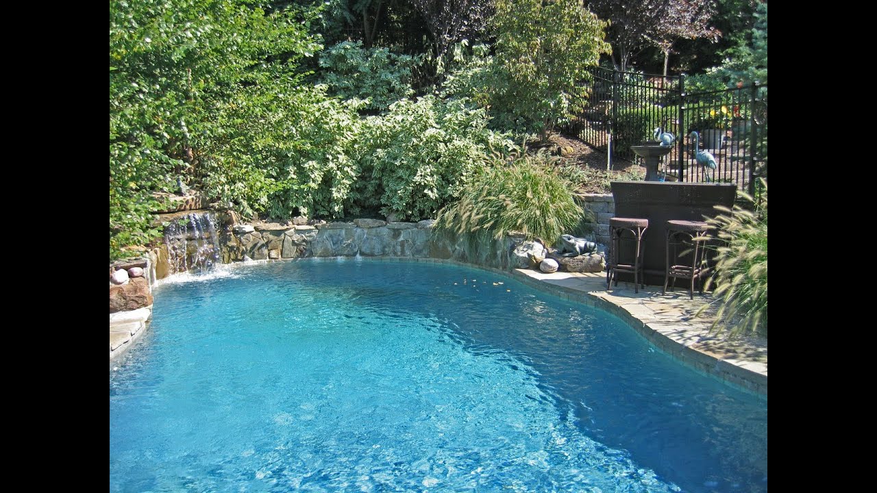 Pool Designs | Pool Decking | Waterfall Designs - YouTube