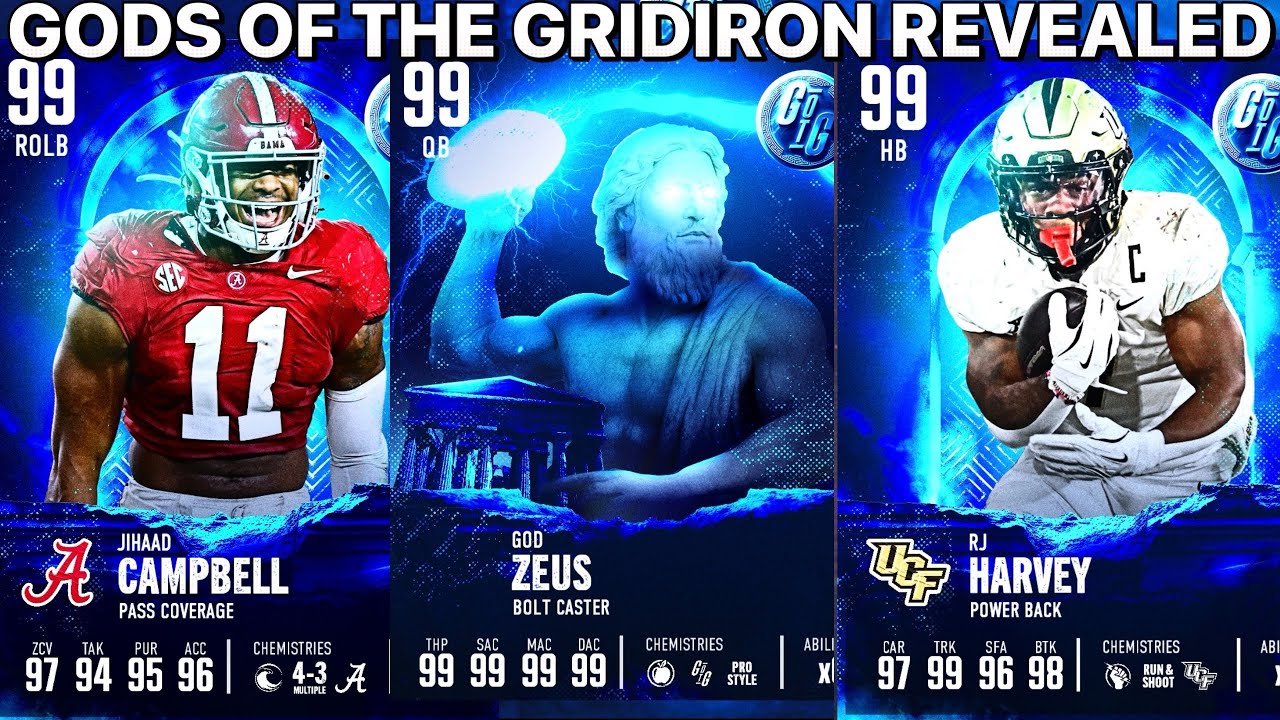 THEY JUST ADDED GREEK GODS IN COLLEGE FOOTBALL 25 GODS OF THE GRIDIRON ...