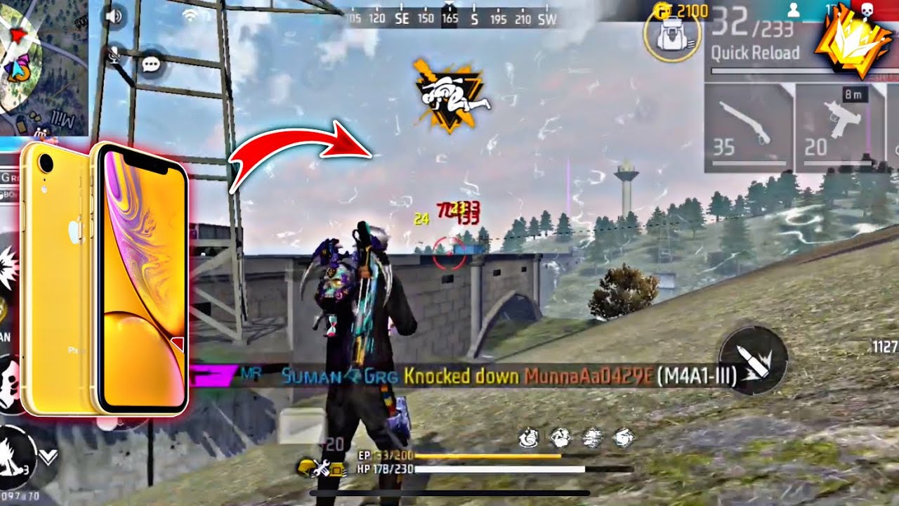Free fire gameplay on iPhone xr | ios 16.1.2 update | - YouTube