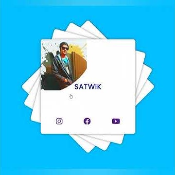 simple responsive profile page, with html css only - YouTube