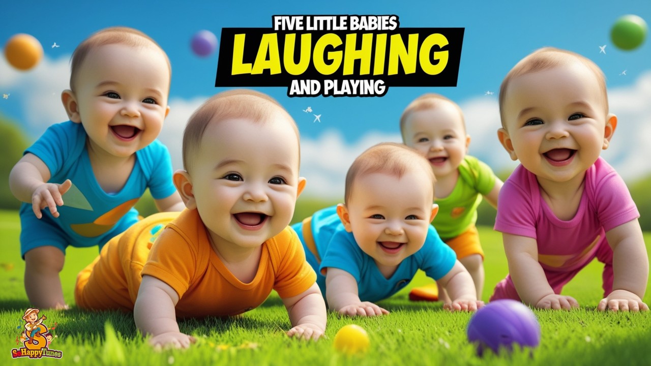 Five Little Babies Laughing and Playing | Magical Moments with Five ...