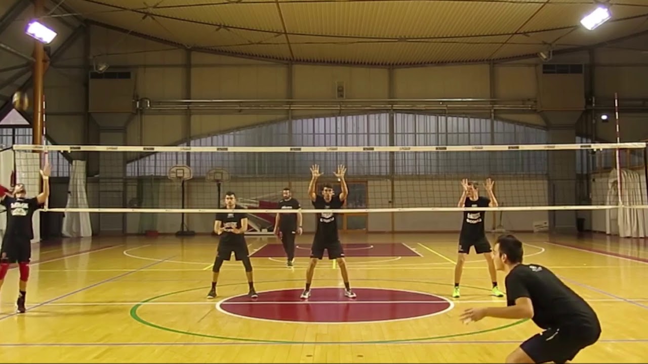 Ejercicio bloqueo voleibol defensa y colocación - YouTube