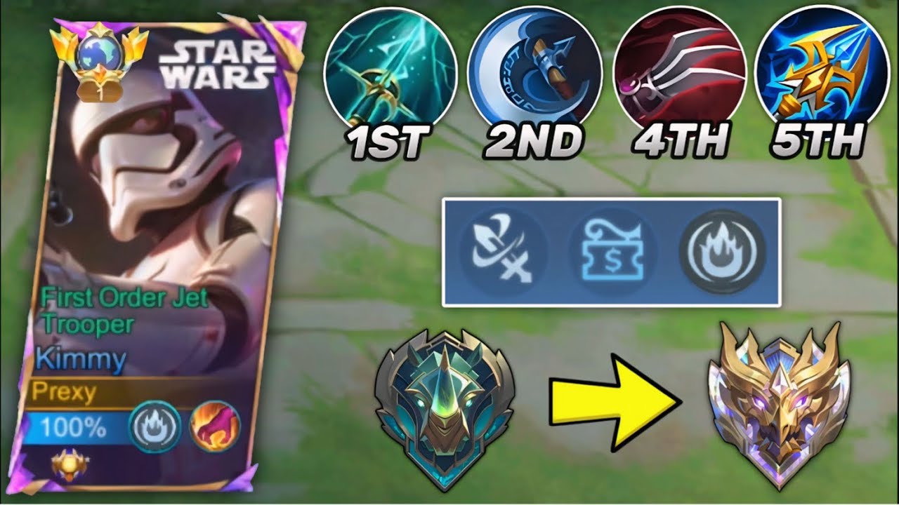 KIMMY ONE HIT BUILD AND EMBLEM 2024 ( Not Clickbait ) | KIMMY BEST ...