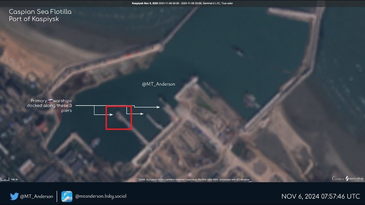 Kaspiysk Port Update - Satellite Imagery After Ukraine's Drone Attack ...