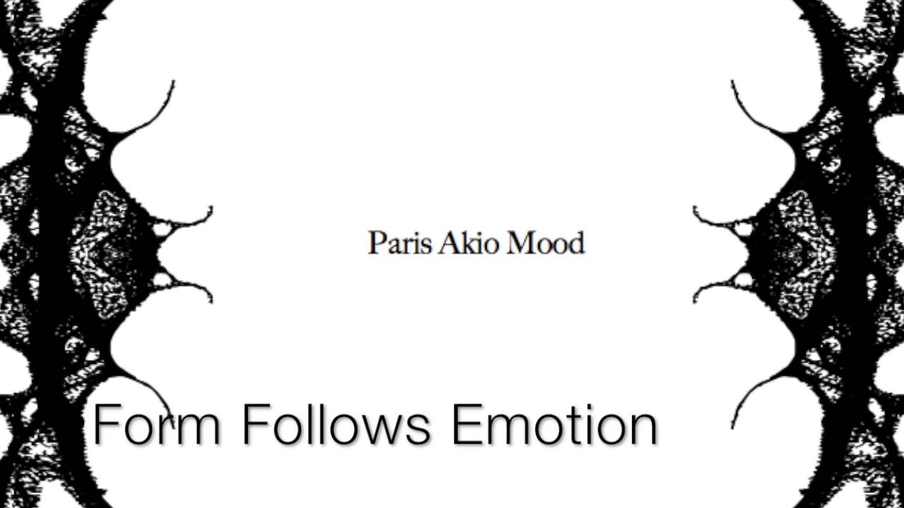 Akio Mood: Form Follows Emotion - YouTube