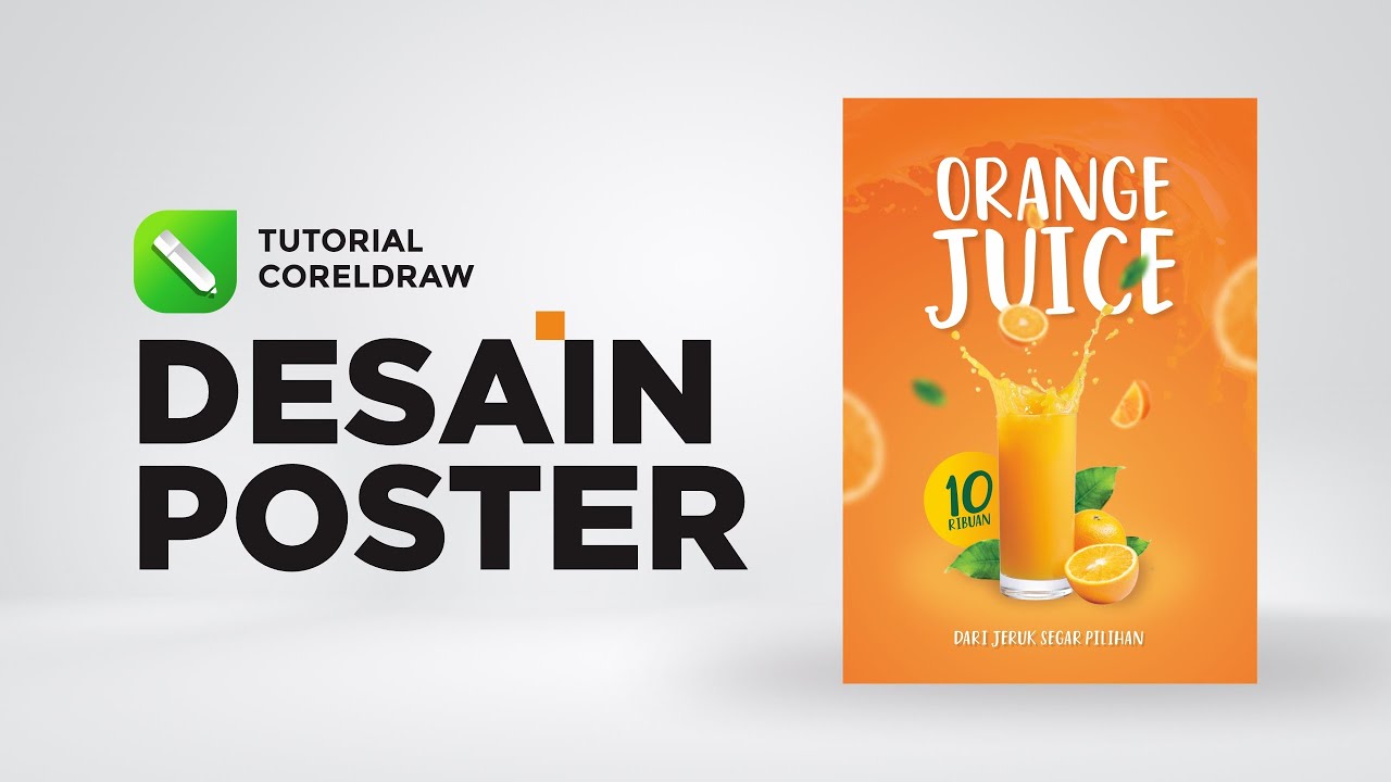 TUTORIAL DESAIN POSTER DENGAN COREL DRAW | EDUKASI DESAIN EPS31 - YouTube