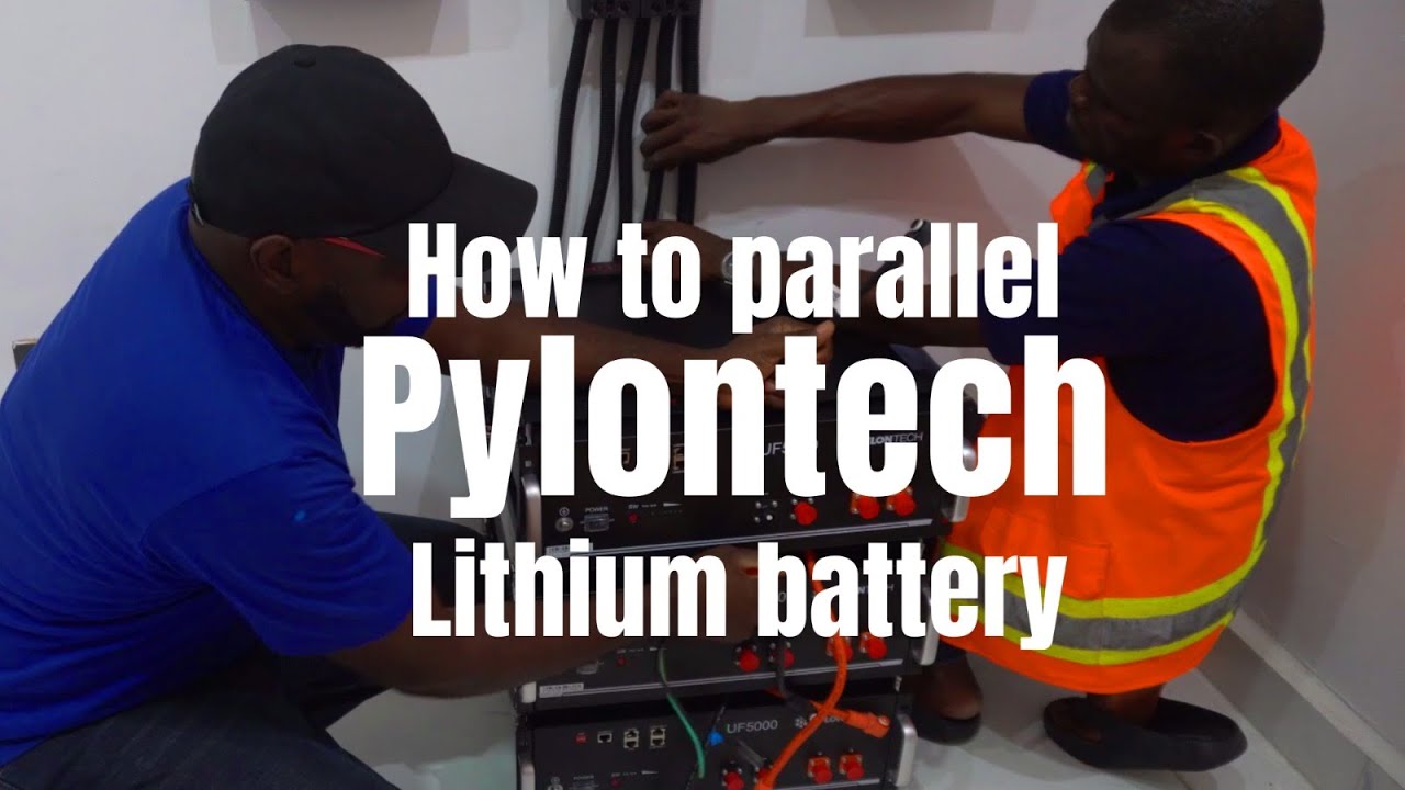 How to parallel Pylontech Lithium batteries with the right communication connection. - YouTube