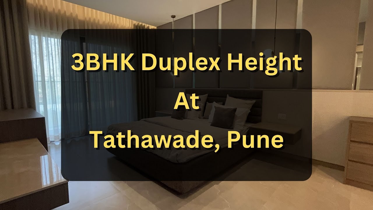 3 BHK Home With Duplex Height At Tathawade, Pune | 3 BHK Sample Flat ...