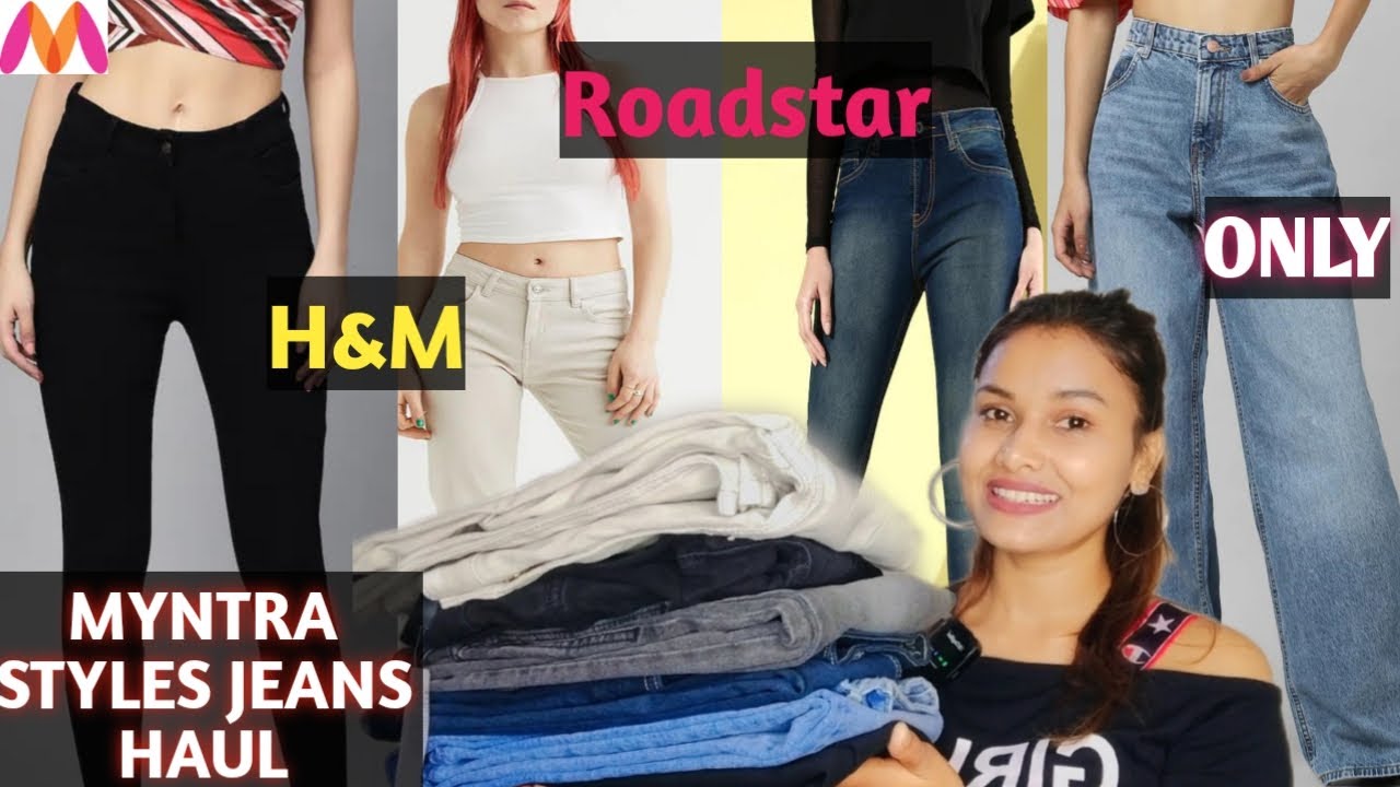 Myntra Affordable High Waist Jeans Haul | Tryon Jeans Haul || Myntra ...