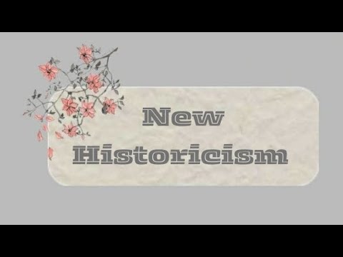 New Historicism || Literary Theory || English Literature || UGC NET ...