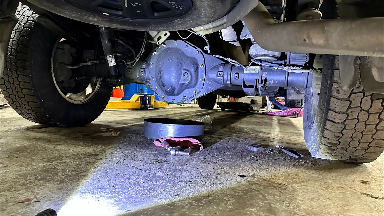 19-22 Ram 3500. All needed to do a rear axle service. - YouTube