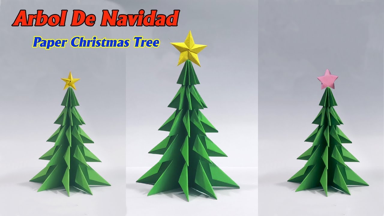 Origami Navidad: Como Hacer Un Arbol de Navidad de Papel (Paper ...