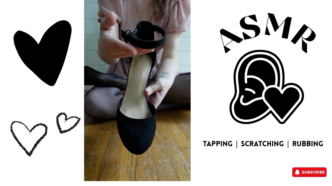 ASMR Soft Suede Heels | Tapping, Rubbing & Buckle Sounds for Relaxation ...