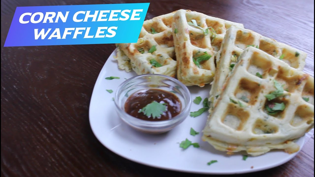 Corn Cheese Waffles || Corn Waffles recipe || How to make corn cheese ...