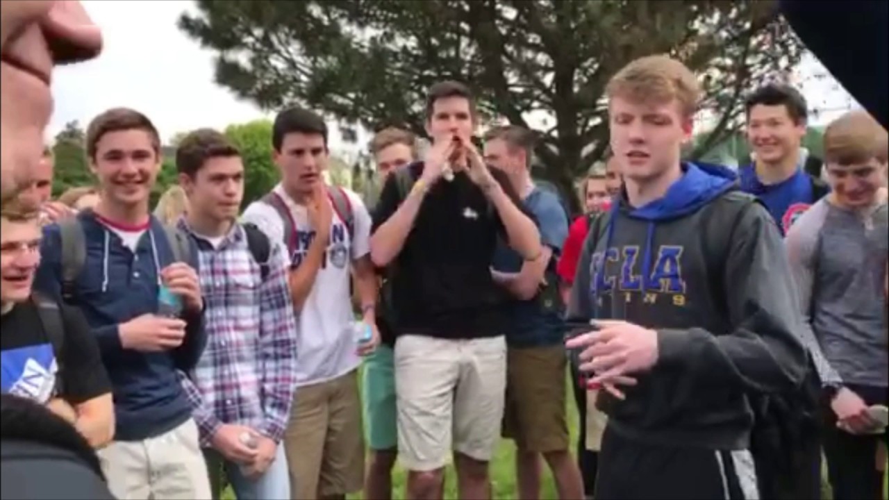 high school rap battle: Cobb Vs JA - YouTube