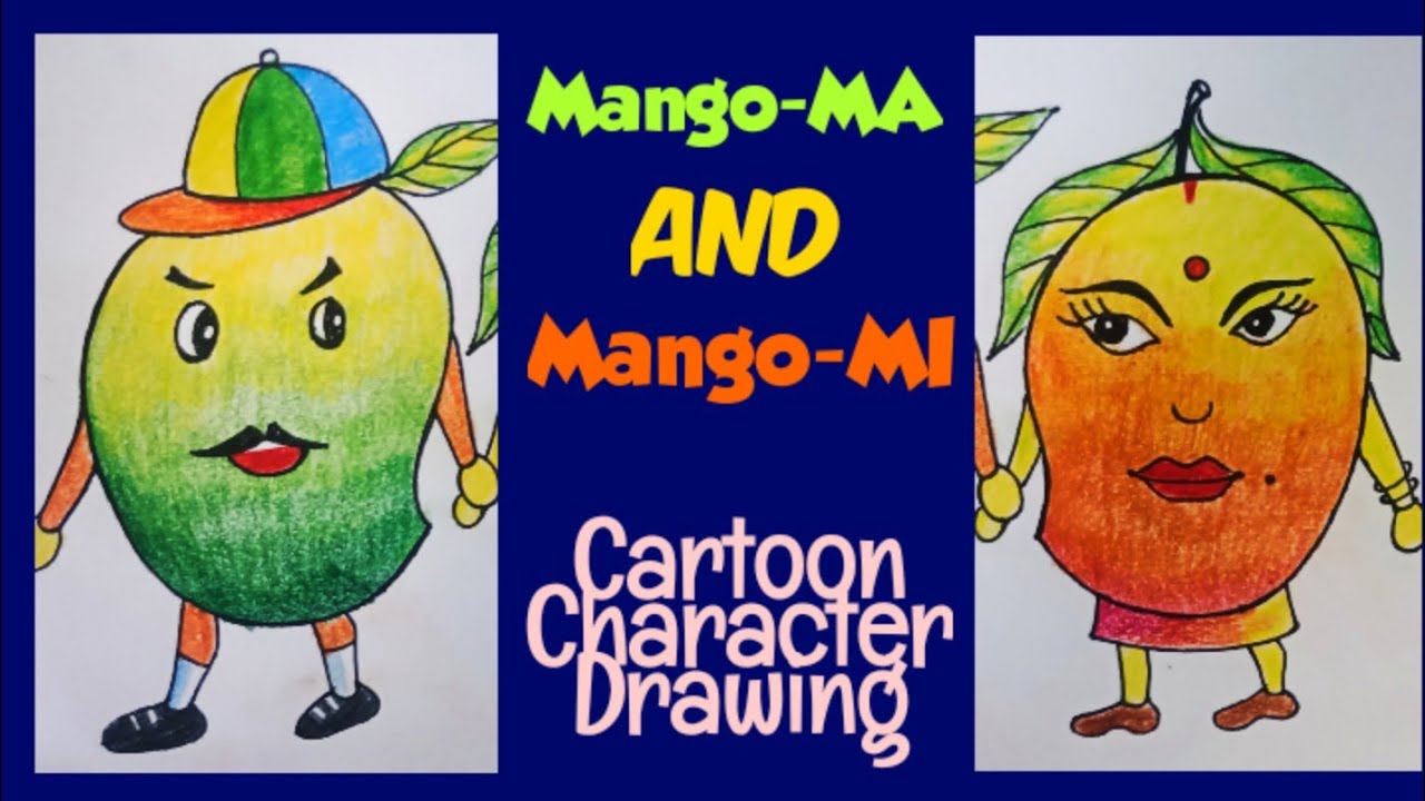 How to draw Mango | Cartoon Drawing | Animation Drawing | Mango-Ma ...