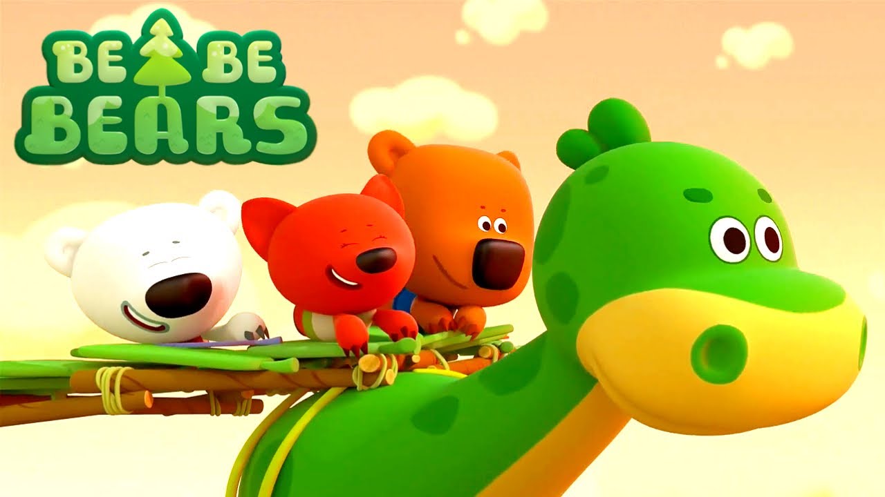 Bjorn and Bucky 🧸 Be Be Bears 🦖🦕 Baby Dinosaur Cartoons Collection 💚 ...