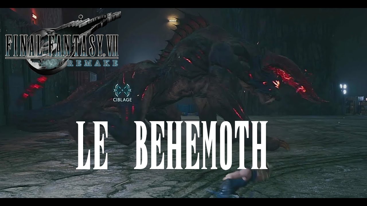 Final Fantasy 7: Remake 27 Le Béhémoth Type Zéro - YouTube