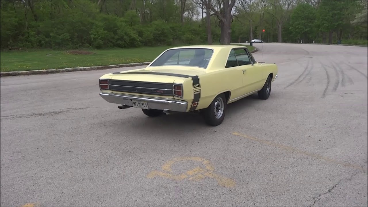 1969 Dodge Dart GTS Burnout Montage - YouTube