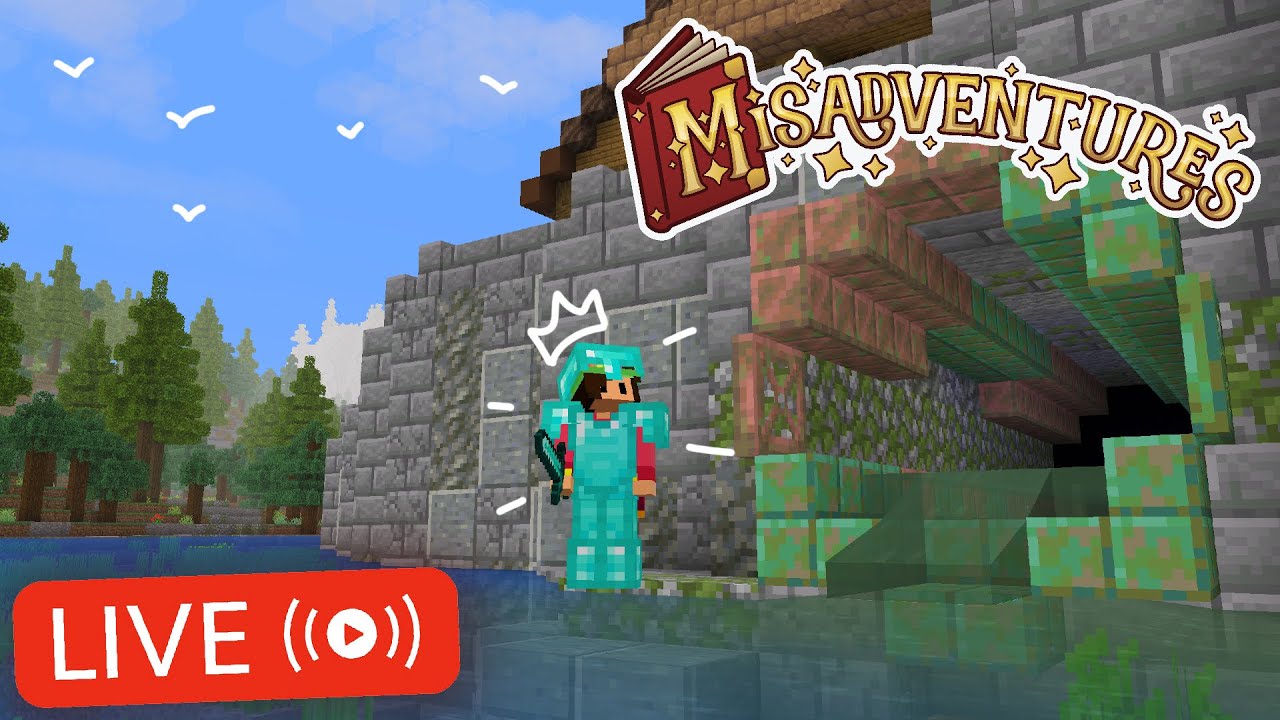 🔴 Getting Geared Up on Misadventures SMP Minecraft Survival! - YouTube