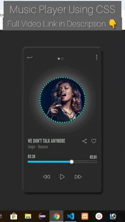Music Player Design Using CSS | UI Design | CodewithNizami | #css # ...