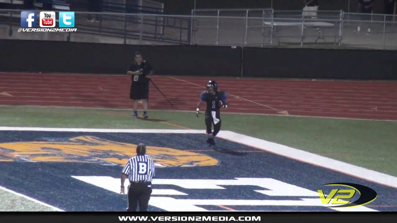 Edinburg Vela Ebher Lopez 20 yard TD pass to Elijah Reyna - YouTube