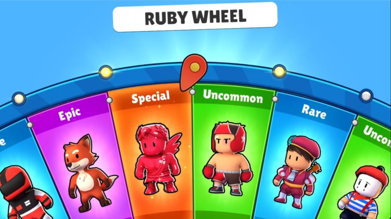 New Ruby Wheel | Ruby Cupid | Stumble Guys Special Skin - YouTube