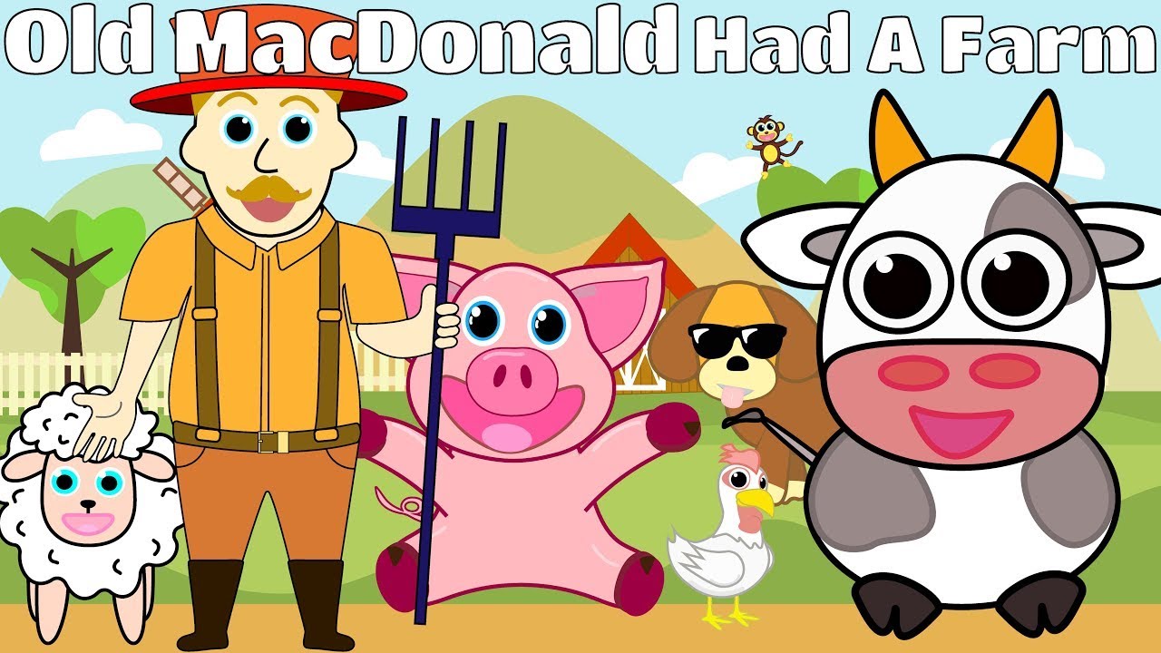 Old MacDonald's Farm Animals: Fun Nursery Rhymes for Kids | Learn ...