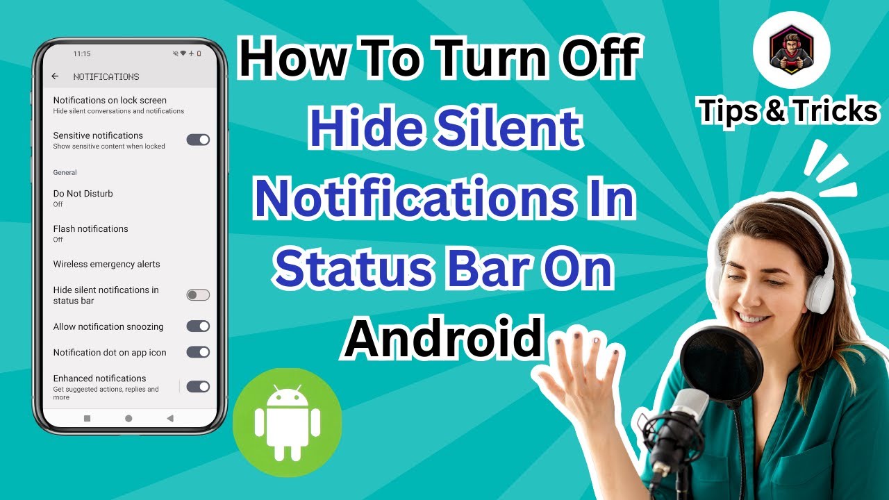 How to Disable Silent Notifications in Status Bar on Android | Tips ...