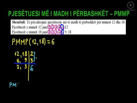 38 Matematika Klasa 6 Mesimi 38 Pjesëtuesi më i madh i përbashkët ...