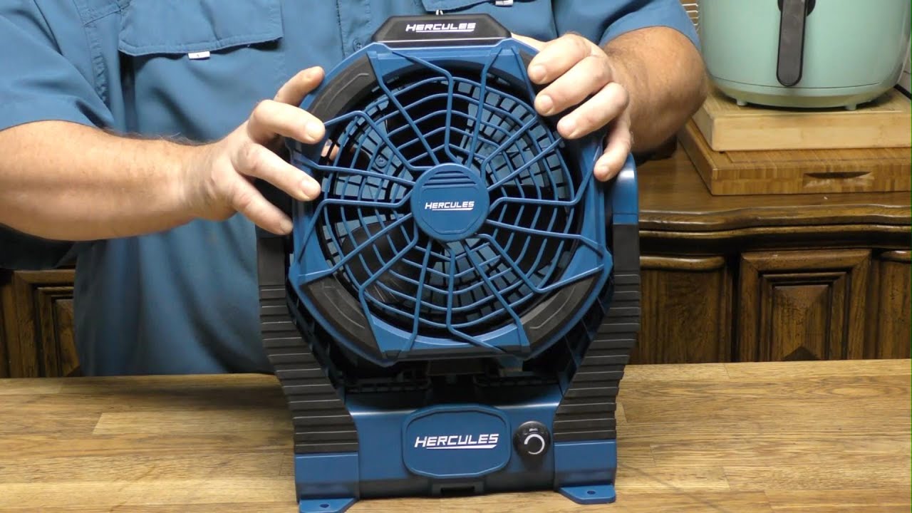 Hercules Cordless & AC Fan From Harbor Freight Tools #2Good2Know - YouTube