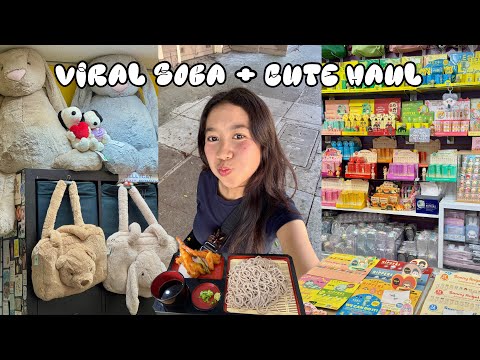 Exploring Japantown SF [Vlog]: Cold Soba, Daiso & Smiski Unboxing! | Isabel CeWe