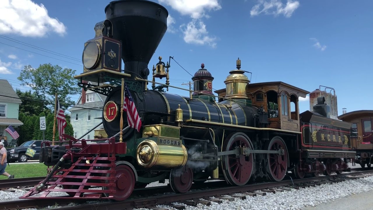 York 17, 1860s Steam Locomotive - July 4, 2021 - YouTube