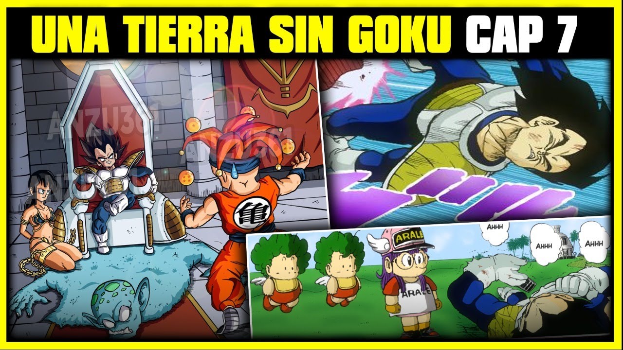 UNA TIERRA SIN GOKU PARTE 7 | EL FINAL DE LA BATALLA |ARALE Y VEGETA ...