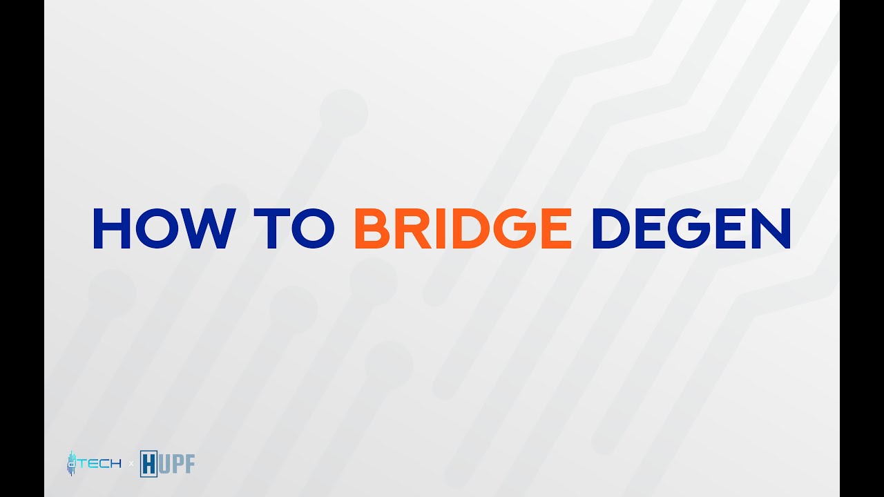 How To Bridge Degen To Layer 3 Degen From Base | $Degen on Farcaster ...